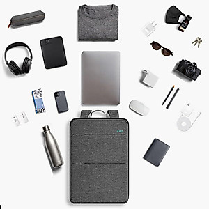 ZINZ Slim & Expandable Laptop Backpack 15 15.6 16 Inch Sleeve with USB Port, Spill-Resistant Notebooks Bag Case for Most 14-16 Inch MacBooks Surface-Books Dell HP Lenovo Asus Computers,G01BK02