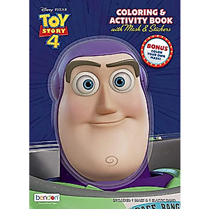 Buzz Lightyear Coloring Book Set for Kids - Bundle with 3 Disney Buzz Lightyear Coloring and Activity Books Plus Stickers and More (Toy Story Coloring Pages)