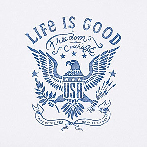 Life is good Womens Crusher, Cloud White, Small