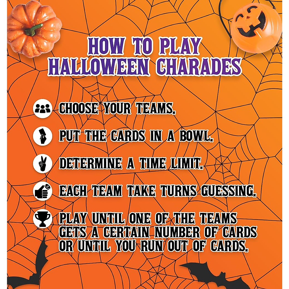 Anton Publications Halloween Charades The Ultimate Halloween Party Game for Adults, Friends, and Family - Spooky Fun with Halloween Movie Characters and TV Shows References