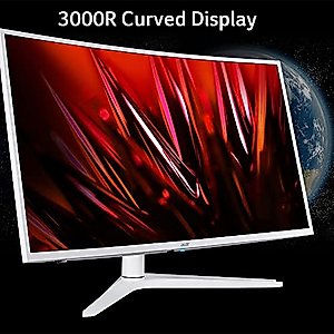 Acer Nitro XZ396QU Pwmiipphx 38.5" 3000R Curved VA WQHD 2560x1440 Gaming Monitor | AMD FreeSync Premium | Up to 170Hz | 1ms VRB | DisplayHDR400 | 93% DCI-P3 | 2 x Display Port 1.4 & 2 x HDMI 2.0 Ports