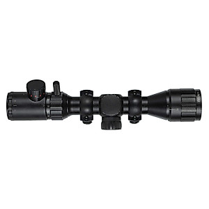 Monstrum 3-9x32 AO Rifle Scope | Monstrum Picatinny Scope Rings with Integrated Level Bubble | Bundle