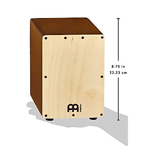 Meinl Percussion Mini Cajon Box Drum with Internal Snares-Made in Europe-Baltic Birch Wood, 2-Year Warranty, Natural (SCAJ1LB-NT)