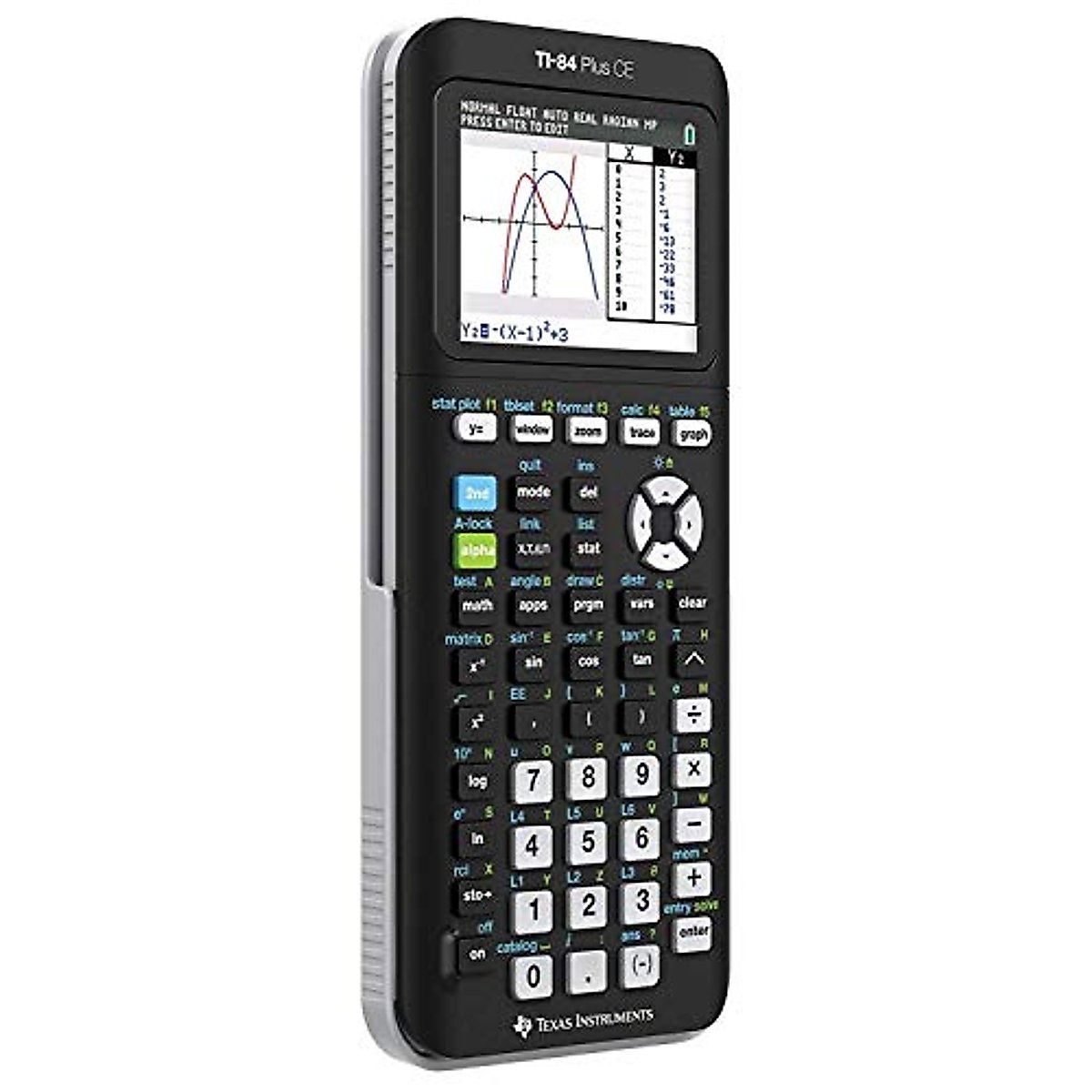 Texas Instruments TI-84 Plus CE Graphing Calculator, Black (Renewed)