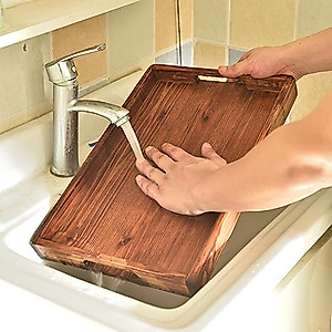 Decorative Serving Trays Platter for Breakfast in Bed, Lunch, Dinner,Great for Dinner Trays, Tea Tray, bar Tray, Breakfast Tray, or Any Food Tray