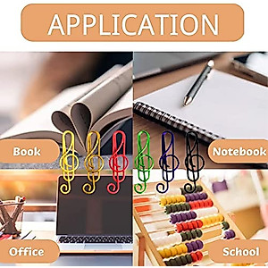 200Pcs Music Multicoloured Metal Paper Clips,Creative Musical Notes Style Cute Paper Clips,Bookmark Clips for Teachers,Students,Office,School File Organization,Durable and Rustproof,6 Colors,with Box.