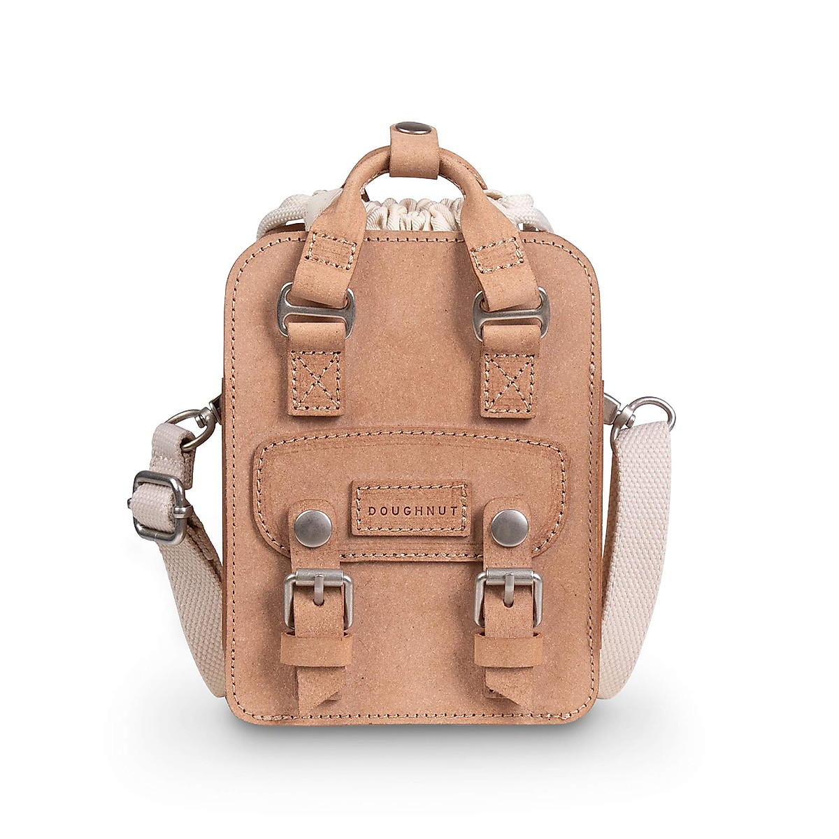 Doughnut Macaroon Tiny Bucket Organic Cotton series 1L Women Girl Casual Crossbody Cell Phone Bag Purse Handbag (Tiny Bucket)