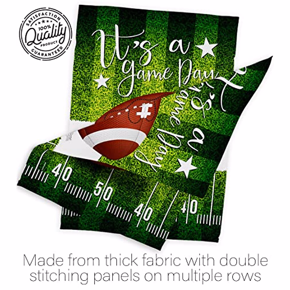 Super Bowl Decorations Football Banner NFL Game Day Flag Tapestry Sports Fans Home Decor American Gifts Team Bar Party Garden Patio Porch Small Outdoor Yard Signs Made In USA