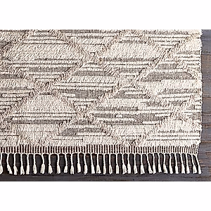 Mark&Day Wool Rugs, 8x10 Weert Global Medium Gray Area Rug, Grey Green Brown Carpet for Living Room, Bedroom or Kitchen (8' x 10')