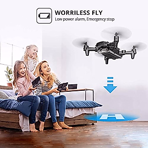 DEERC Kids Drone with 720P HD FPV Camera for Beginner, Remote Control Toys Gifts for Boys Girls, Drones for Kids with Altitude Hold, Headless Mode, One Key Start Speed Adjustment,3D Flips