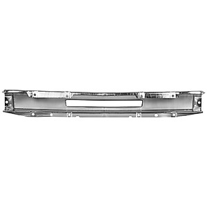 ECOTRIC Impact Bar Compatible with 2007-2013 Chevy Silverado 1500 2500 3500 Pickup Front Bumper Impact Face Bar Chrome Steel Replace For GM1002831 15941850