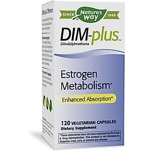 Nature's Way DIM-Plus Supplement, Diindolylmethane, 120 Capsules, (Packaging May Vary)