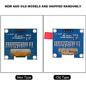 Walfront 1.3 Inch 128X64 IIC I2C SPI Serial OLED Display Module White Text Color for MP3 Function Cellphone Smart Health Device