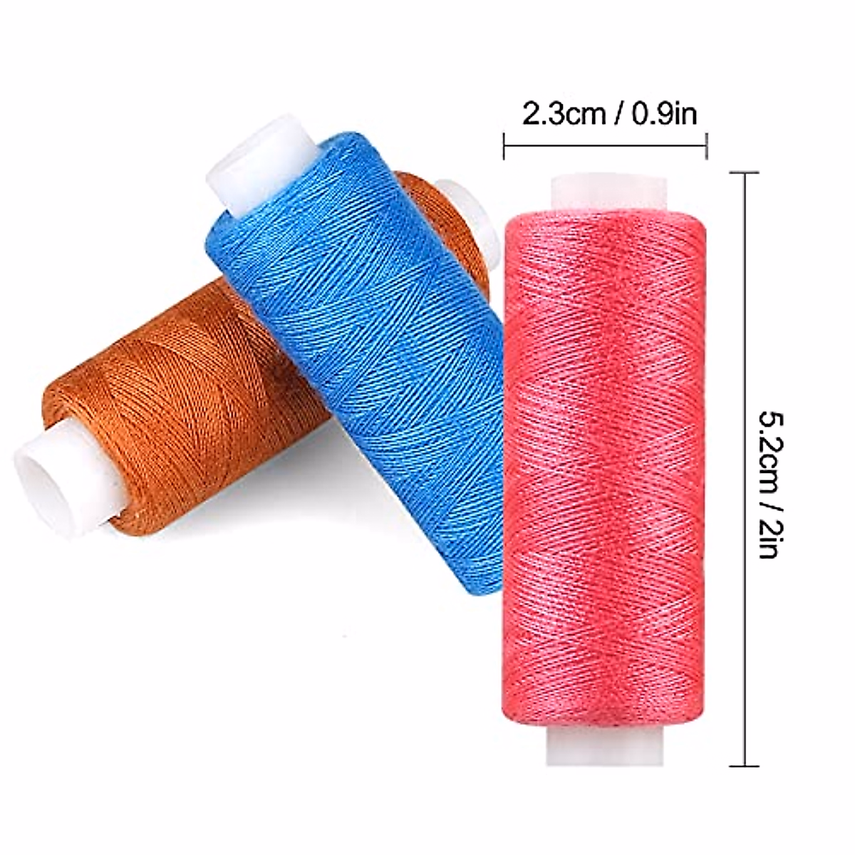 CiaraQ Sewing Threads Kits, 30 Colors Polyester 250 Yards Per Spools for Hand Sewing & Embroidery