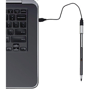 Broonel Grey Rechargeable Fine Point Digital Stylus - Compatible with ASUS Chromebook Flip C214 11.6"