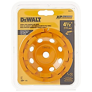DEWALT Grinding Wheel, Double Row, Diamond Cup, 4-1/2-Inch (DW4774)