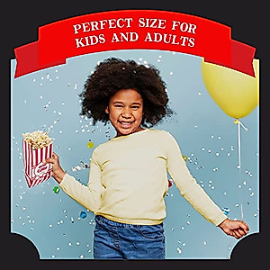 Poppy's Paper Popcorn Bags - 200 1oz Concession-Grade Bags, Popcorn Machine Accessories for Popcorn Bars, Movie Nights, Concessions