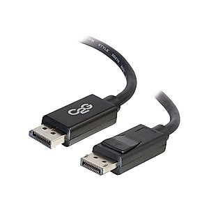 C2G Legrand DisplayPort 1.2, Male to Male Displayport Cable, Black Display Port Cable, 6 Foot Digital Display Cable, Displayport 8k UHD, 1 Count, C2G 54401
