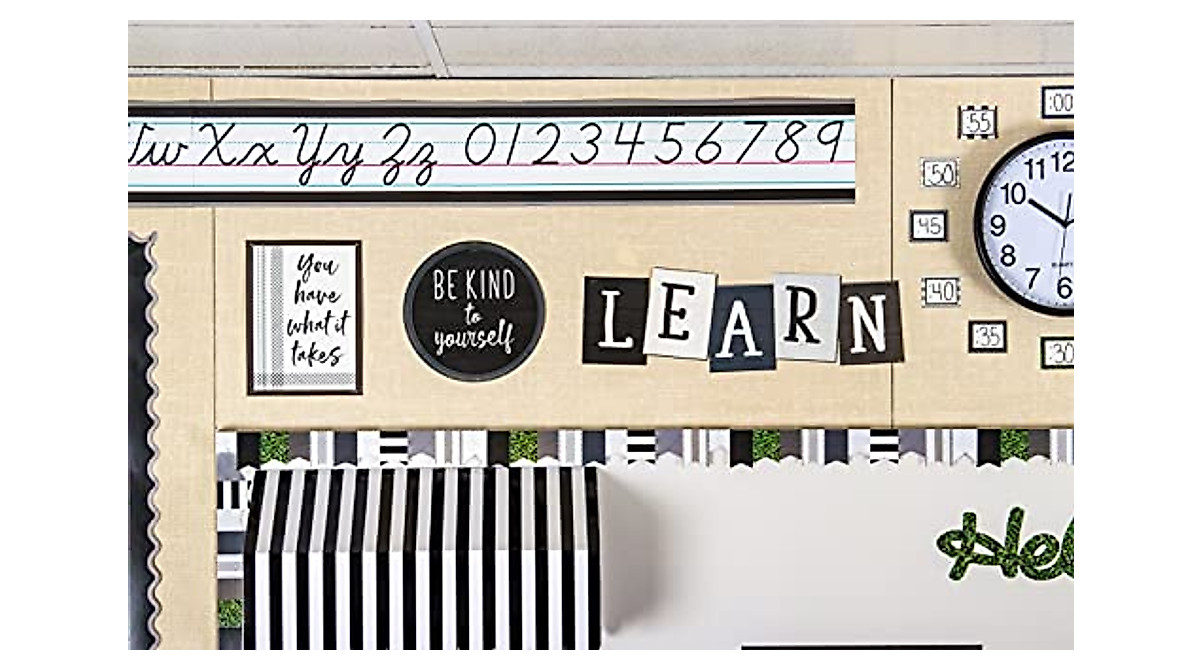 Modern Farmhouse Cursive Writing Bulletin Board for Classrooms