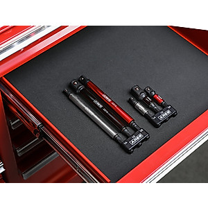 ARES 22011-3-Piece 3-Inch Impact Grade Socket Adapter Set with Color Sleeve - Turns Power Drill into High Speed Nut Driver - 1/4-Inch, 3/8-Inch, and 1/2-Inch Drive