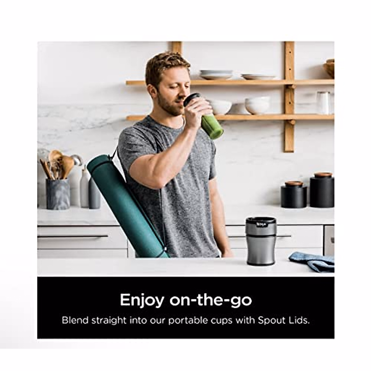 Ninja® Nutri-Blender BN300WM 600-Watt Personal Blender, 1 Dishwasher-Safe To-Go Cup