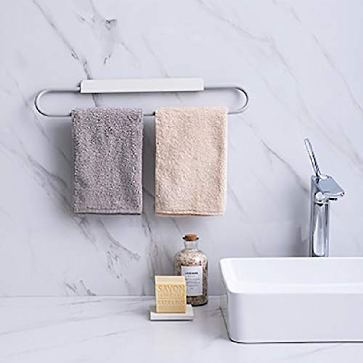 PGNEX Home Towel Holder Kitchen Organizer Towel Rack Hanging Holder Storage Shelf Bathroom Kitchen Towel Hanger Racks(Style 2)