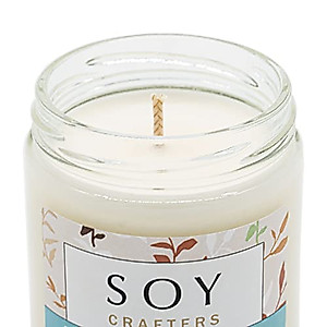 SOY CRAFTERS Pomegranate Scented Soy Candle for Home, Natural Soy Candles Scented, Pomegranate with Tart Red Fruits and Florals | 9oz Jar
