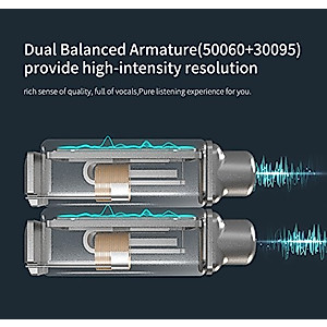 Kinboofi KZ ZS10 Earbuds Headphone, in Ear Monitor Hybrid 4 Balanced Armature and 1 Dynamic Driver Earphone with Detachable 2 Pins Cable for MP3 Player, Android Smart Devices (with Mic, Black)…