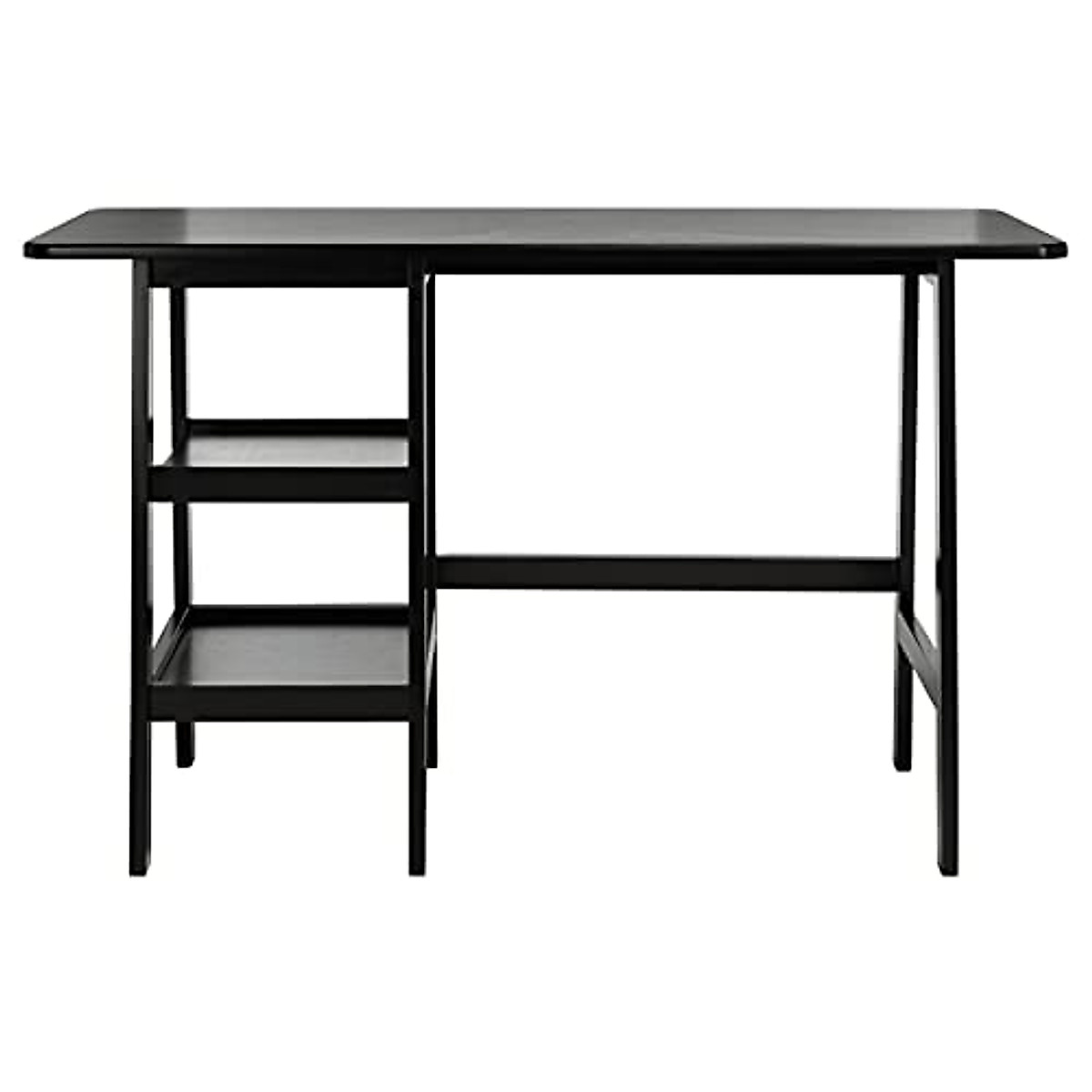 Safavieh Home Collection Sofara 2-Shelf Office Living Room Bedroom Study Foyer Writing Desk DSK1403A, 0, Matte/Black
