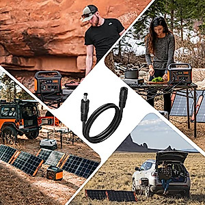 PNGKNYOCN DC 5.5x2.1mm to DC 8mm Extension Cable,14AWG DC 5.5x2.1mm Male to DC 8mm Female Adapter Cable for Portable Power Station Solar Generator and Solar Panel(1M/3FT)