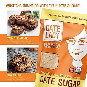 Date Sugar 1 Bag (16 Ounce) 16 Ounces