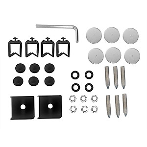 Rockville RVSM1 Pair of Near-Field Studio Monitor Stands w/ Adjustable Height,Black