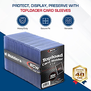 BCW 1-TLCH-100 3X4 Topload Card Holder - Standard