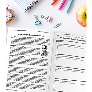 Mark Twain People and Events US History Workbook for Middle School, American History High School Books, Social Studies Classroom or Homeschool Curriculum