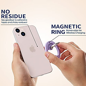 Magnetic Phone Grip (MagGo) Removable Phone Holder Stand Adjustable Finger Ring Grip Compatible with Magsafe iPhone13 13pro 13mini iPhone 12,12Pro/12Pro Max/12Mini/ iPhone 14 14Pro Max