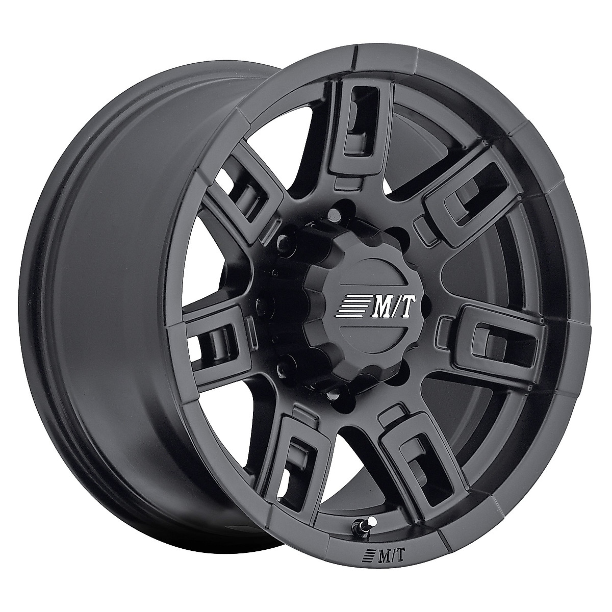 Mickey Thompson Sidebiter II Wheel with Satin Black Finish (16x8"/6x5.5") 0 millimeters offset