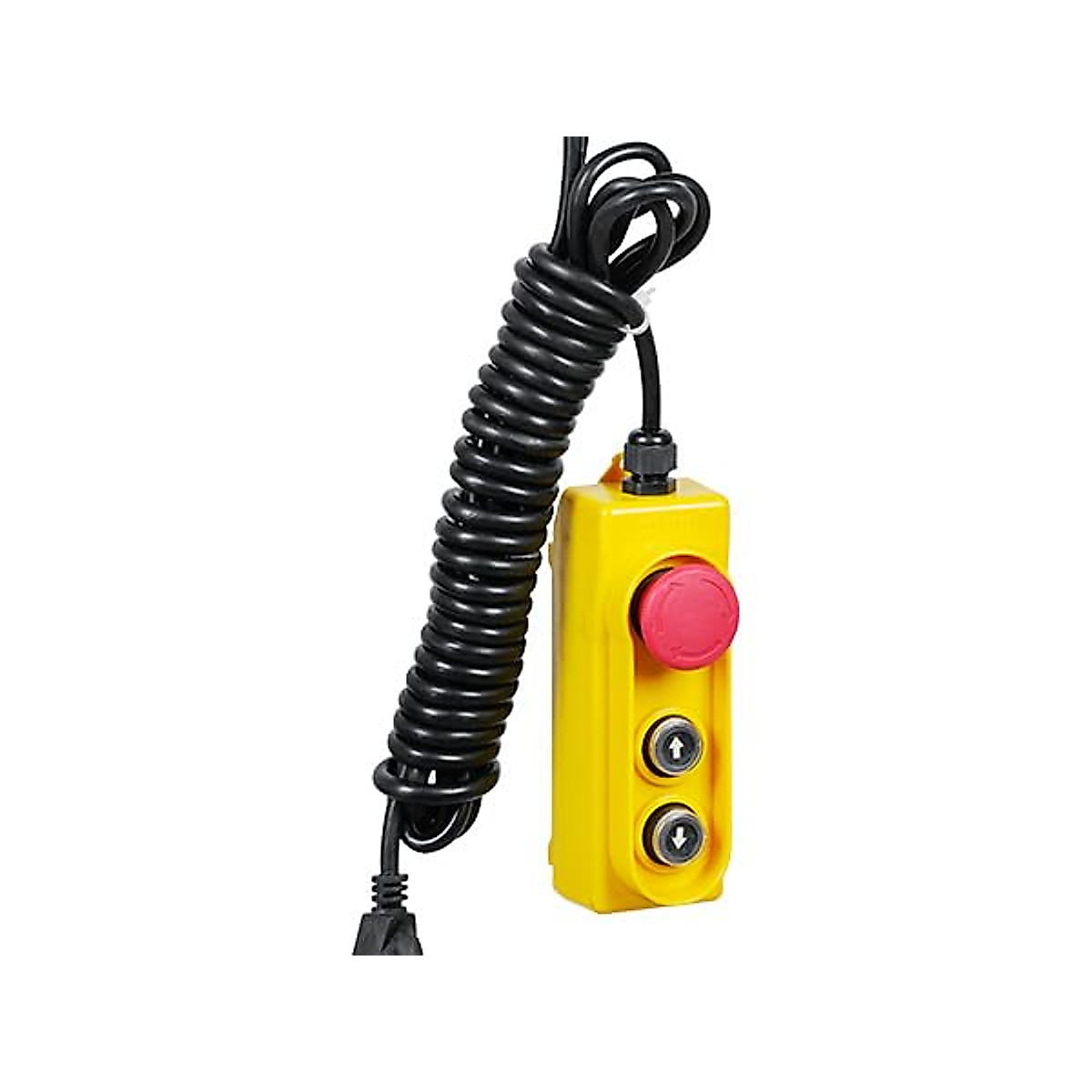 VEVOR Electric Hoist with 14ft Control, 1320LBS Electric Winch, 110V Electric Hoist with Remote Control & Single/Double Slings for Lifting in Factories, Warehouses, Construction Site, Mine Filed