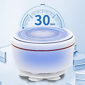 IKASEFU Mini Washer Portable Washing Machine for Socks Underpant, Ultrasonic Turbo Washing Machine for Dorm Home Travel Business Camping, USB Powered, 30 Minute Timer