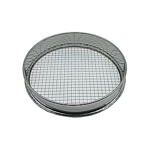 LucaSng Sifter Compost Sifter Screen, Large Soil Sieve for Garden silver CD402