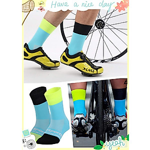 GuaziV Mens Womens Cycling Socks,4-6pcs Running Socks Colourful Athletic Socks Ankle Sport Socks 6-11