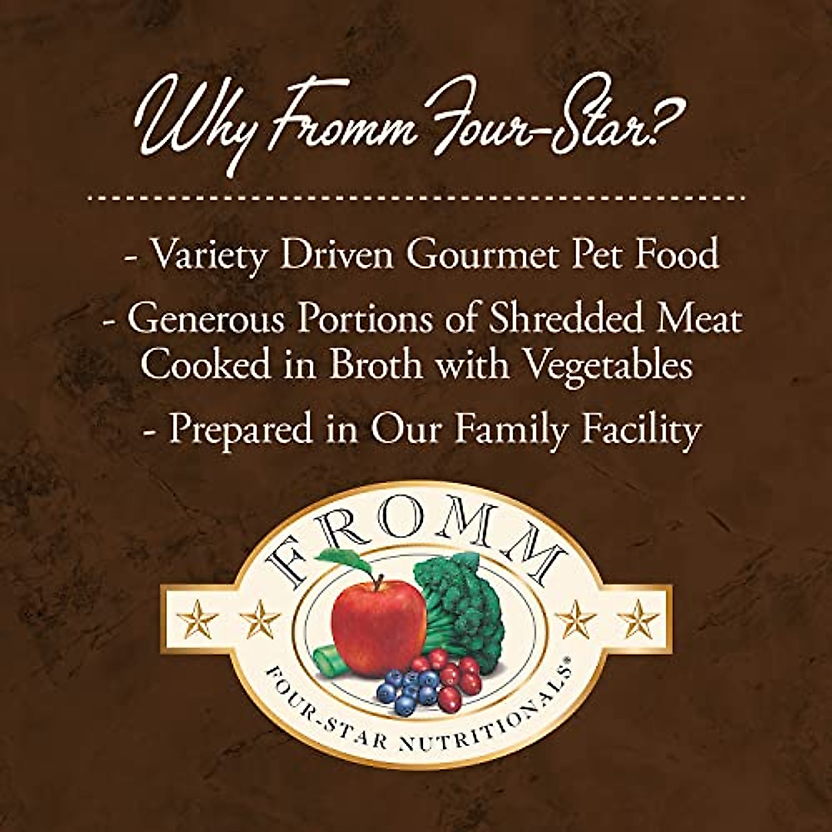 Fromm Four-Star Nutritionals Shredded Pork in Gravy Entrée Dog Food - Premium Wet Dog Food - Pork Recipe - Case of (12) 12 oz Cans