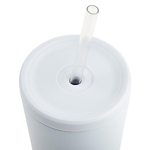 Manna Ranger Double-wall Insulated Stainless Steel Tumbler with Leak-proof Smart Seal Lid and Reusable Tritan Straw - 24 Oz - Agate