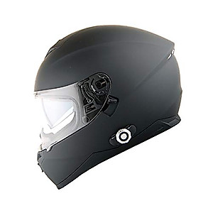 Martian Motorcycle Bluetooth Helmet Full Face Dual Visor with Bluetooth Headset 6 Riders intercom & 1000 Meter Communication