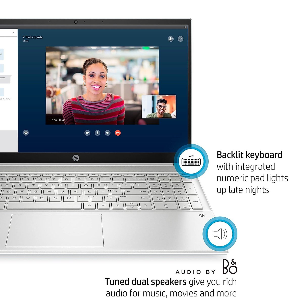HP Pavilion 15.6" 1920x1080 Touchscreen Laptop | 12th Intel i7-1255U 10-Core Processor | NVIDIA GeForce MX550 | Backlit Key | USB-C | 16GB DDR4 1TB SSD | Win11 Pro
