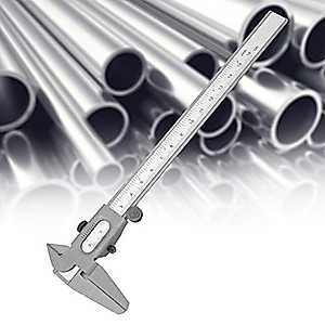 Vernier Caliper, High Precision Metal Vernier Caliper Manual Measuring Caliper Tools Micrometer Ruler for Measuring The Inner Diameter and Outer Diameter(6inch)