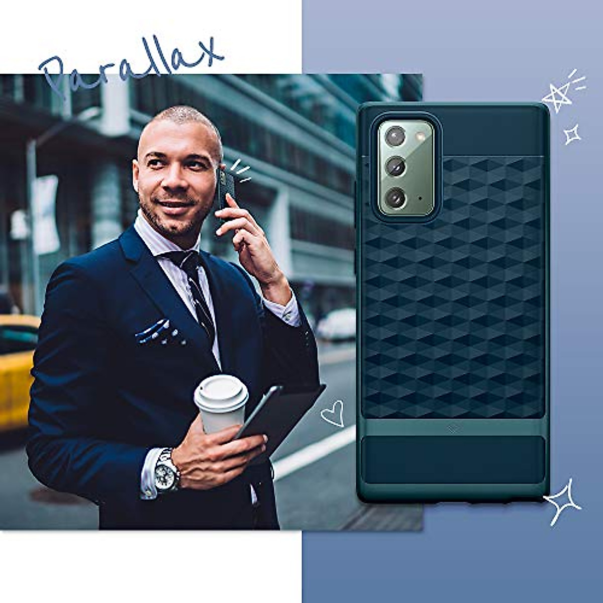 Caseology Parallax for Samsung Galaxy Note 20 Case (2020) 5G - Aqua Green