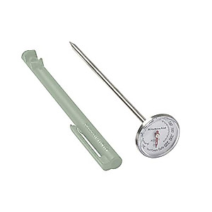 KitchenAidKQ901 Instant Read Food Thermometer for Kitchen or Grill, TEMPERATURE RANGE: 20F to 220F, 1 Inch Dial, Pistachio