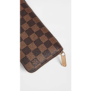 Louis Vuitton Women's Pre-Loved Zippy Wallet, Damier Ebene, Brown, One Size