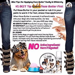 The Blissful Dog Australian Shepherd Nose Butter, Versatile Dog Nose Balm for Dry Nose, Handcrafted Nose Moisturizer, Easy-to-Apply Dog Essentials, Unscented, 1 oz.