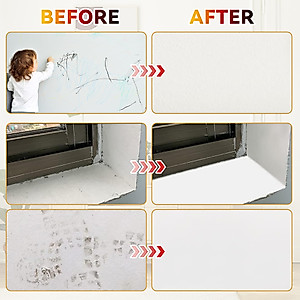 White Paint for Walls, Portable Paint Roller Kit for Effortless Cleaning & Pristine Walls, Small Roller Brush Repair Kit Remove Stains, Scratches, Yellowing, Water-Based, Ready to Use(100g, White)